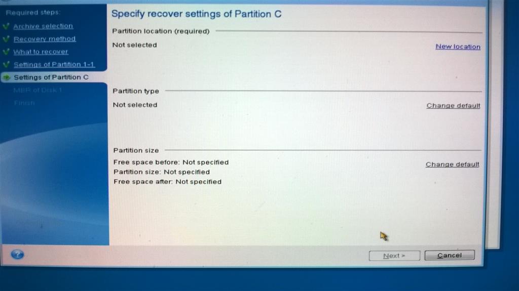 Acronis partitions recovery - Microsoft Q&A