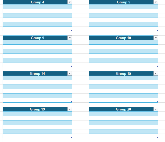 Sorting list of employees by number to tables - Microsoft Q&A