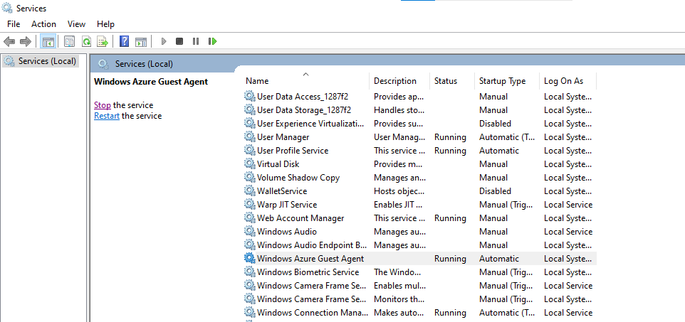 Unhealthy status on VM - Microsoft Q&A