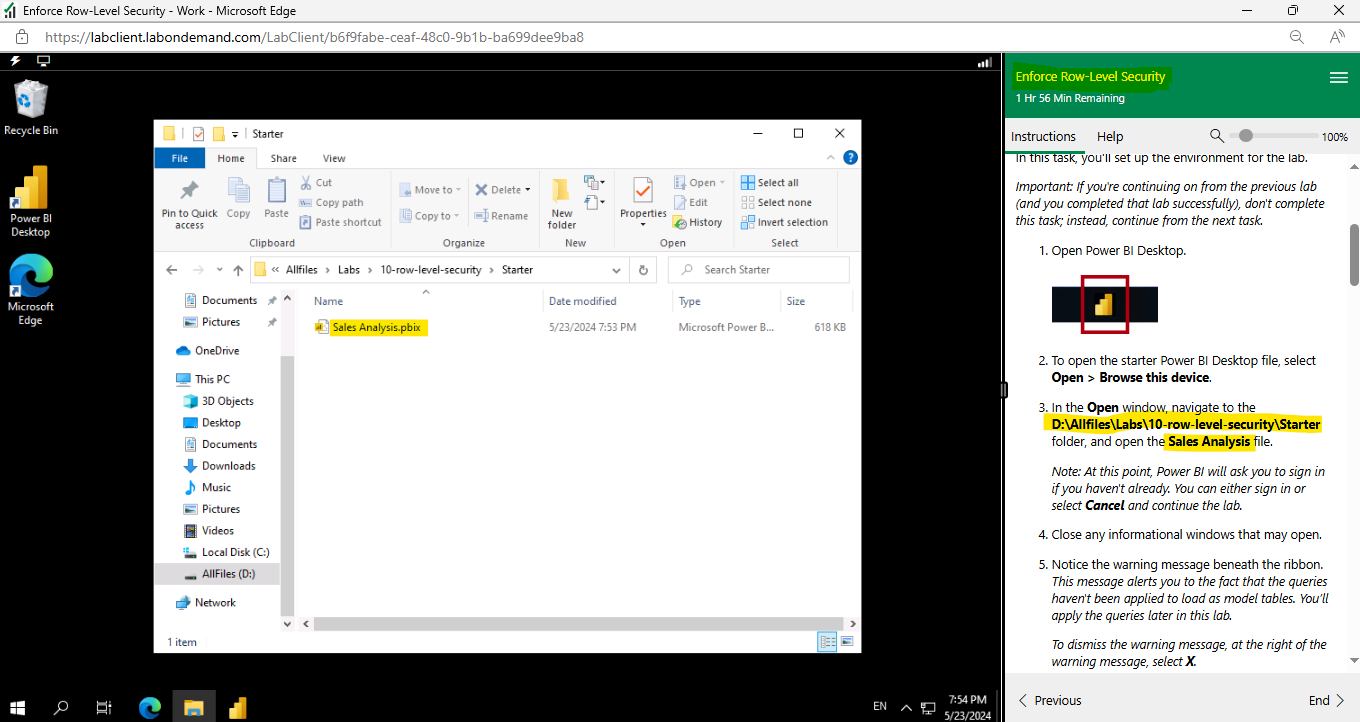 What to do if there is no file that is needed to practice in the Lab ...