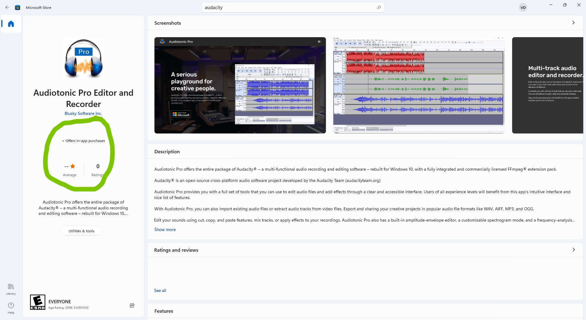 The link to install or download or 'get' AudioTonic app is missing from ...