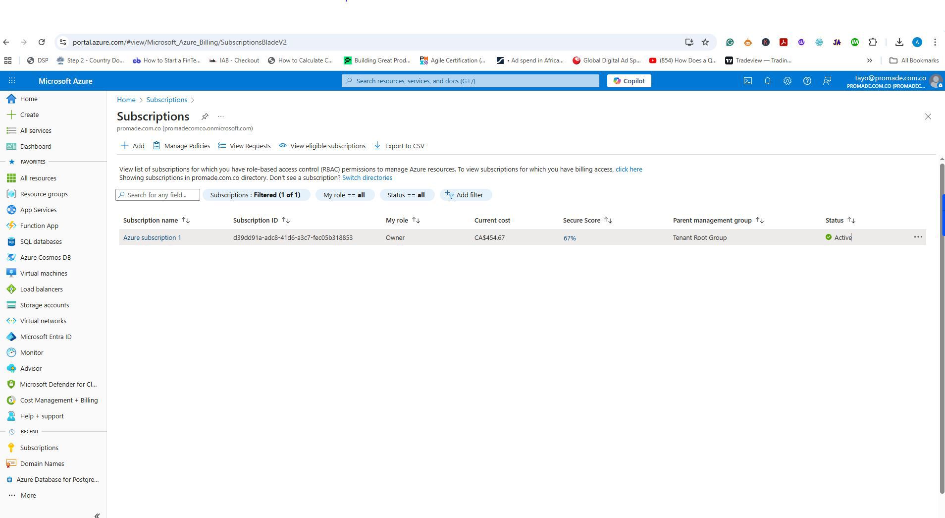 $5000 AI Credits Redeemed but no Azure subscription associated ...