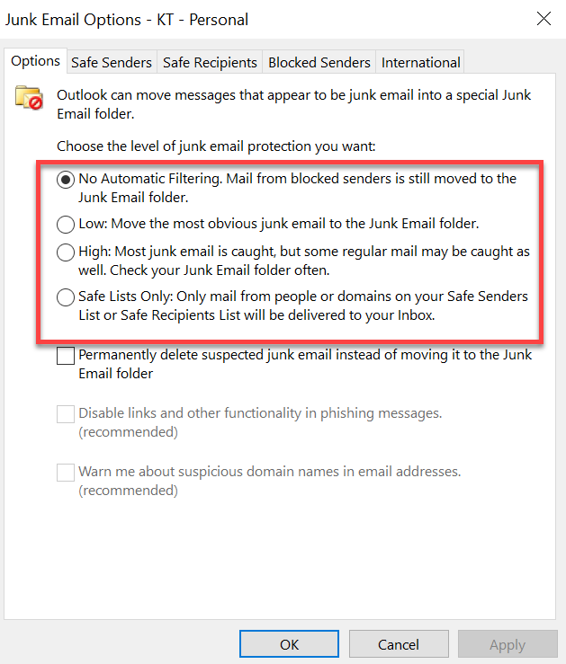 Help! Inundated with junk mail - Microsoft Q&A