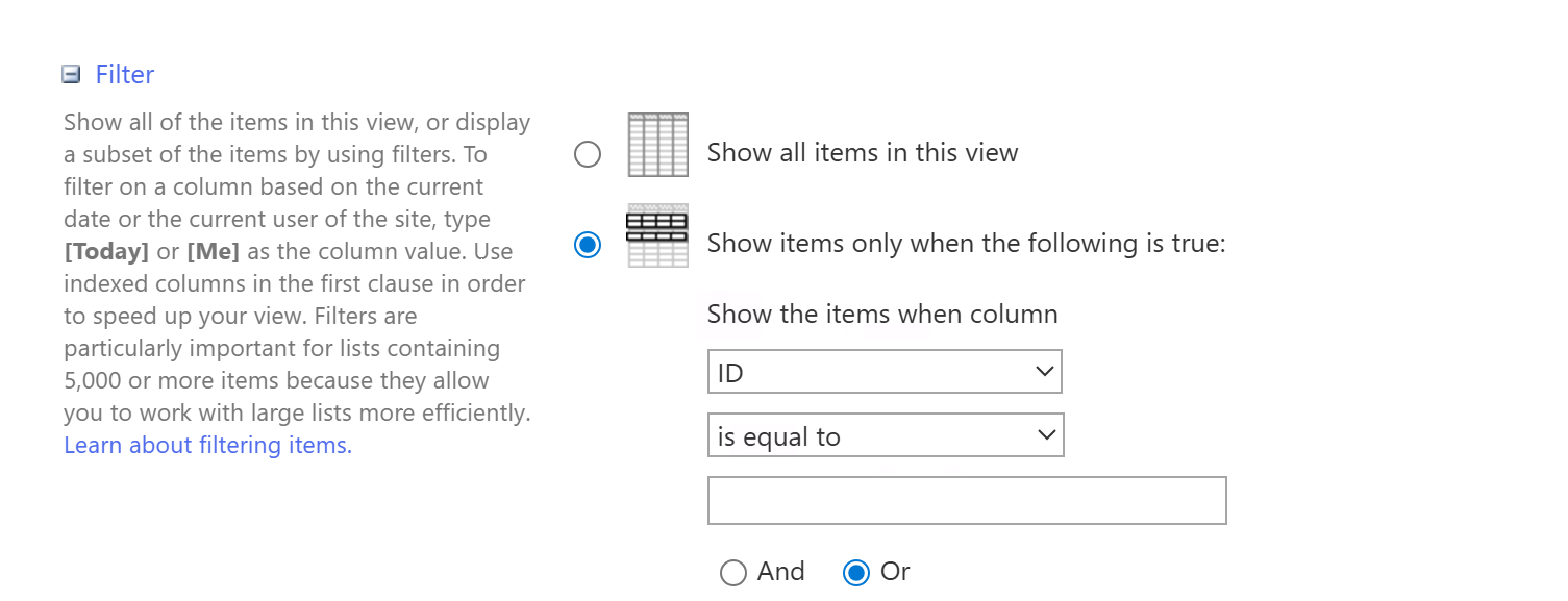 Is there a way in a SharePoint list to add a search bar to the filter ...
