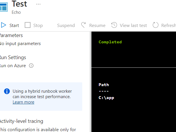 Azure Automation Account Hybrid Runbook not working - Microsoft Q&A