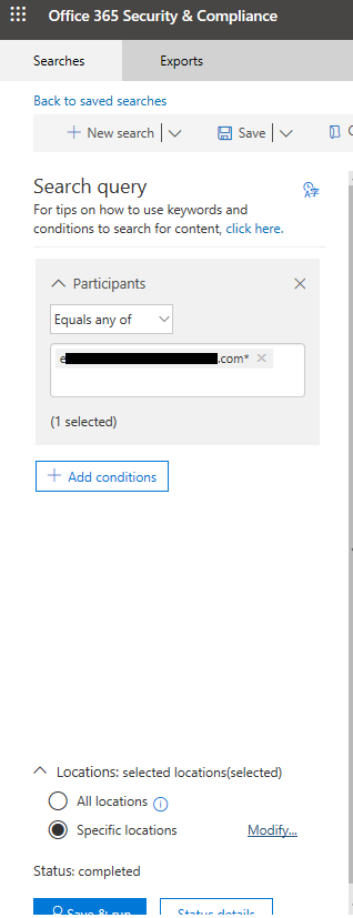 Content Search for inactive Mailbox - Microsoft Q&A