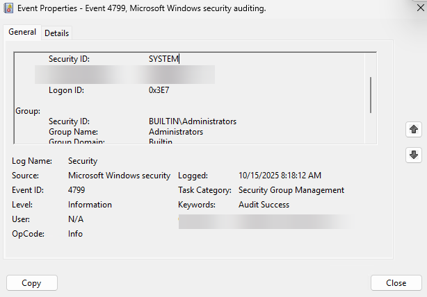 Problem logging into the RDP server. Authentication issues (event 4634). - Microsoft Q&A
