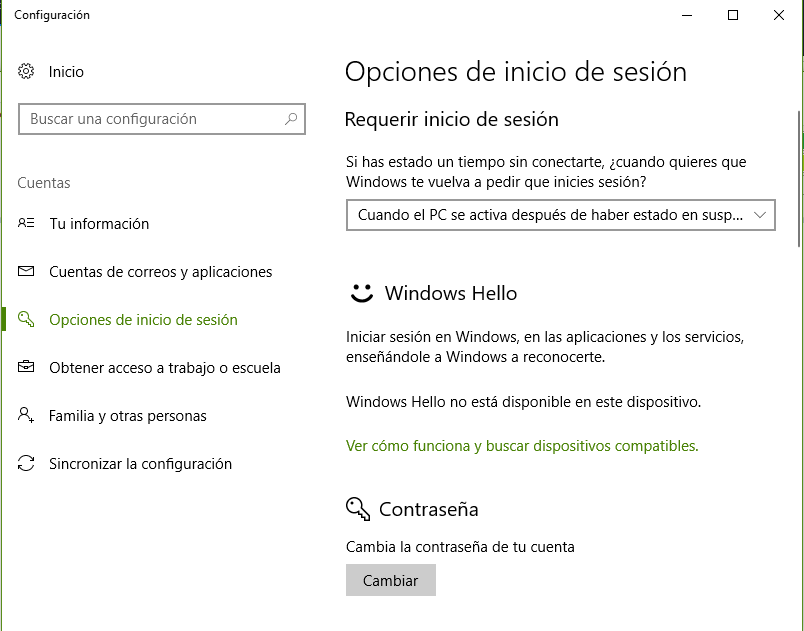 Windows 10 → Compatibilidad Windows Hello - Microsoft Q&A