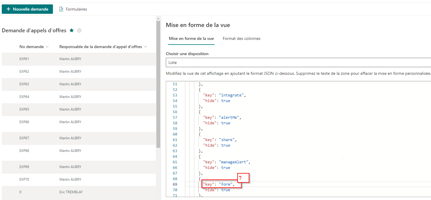 What is the key to the new form experience button in the command bar ...