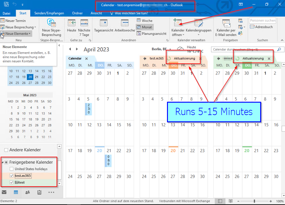 Exchange 2013 Cu23 > M365, Full Hybrid, OF2016, problem onpremise ...