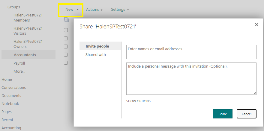 How can I add a SharePoint group to a library without all the other ...