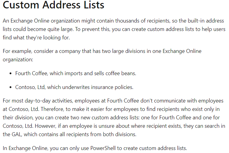 Office 365 - Sharepoint and OneDrive Address Book - Microsoft Q&A