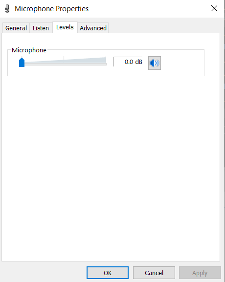 Mic too quiet. Unable to adjust microphone level in properties ...