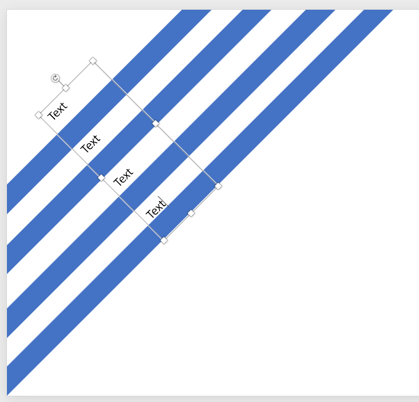 Aligning paragraph in PowerPoint along a diagonal edge of an image ...