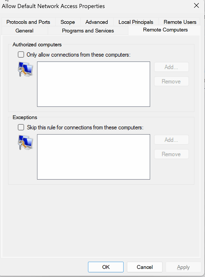 How to configure defender firewall - Microsoft Q&A