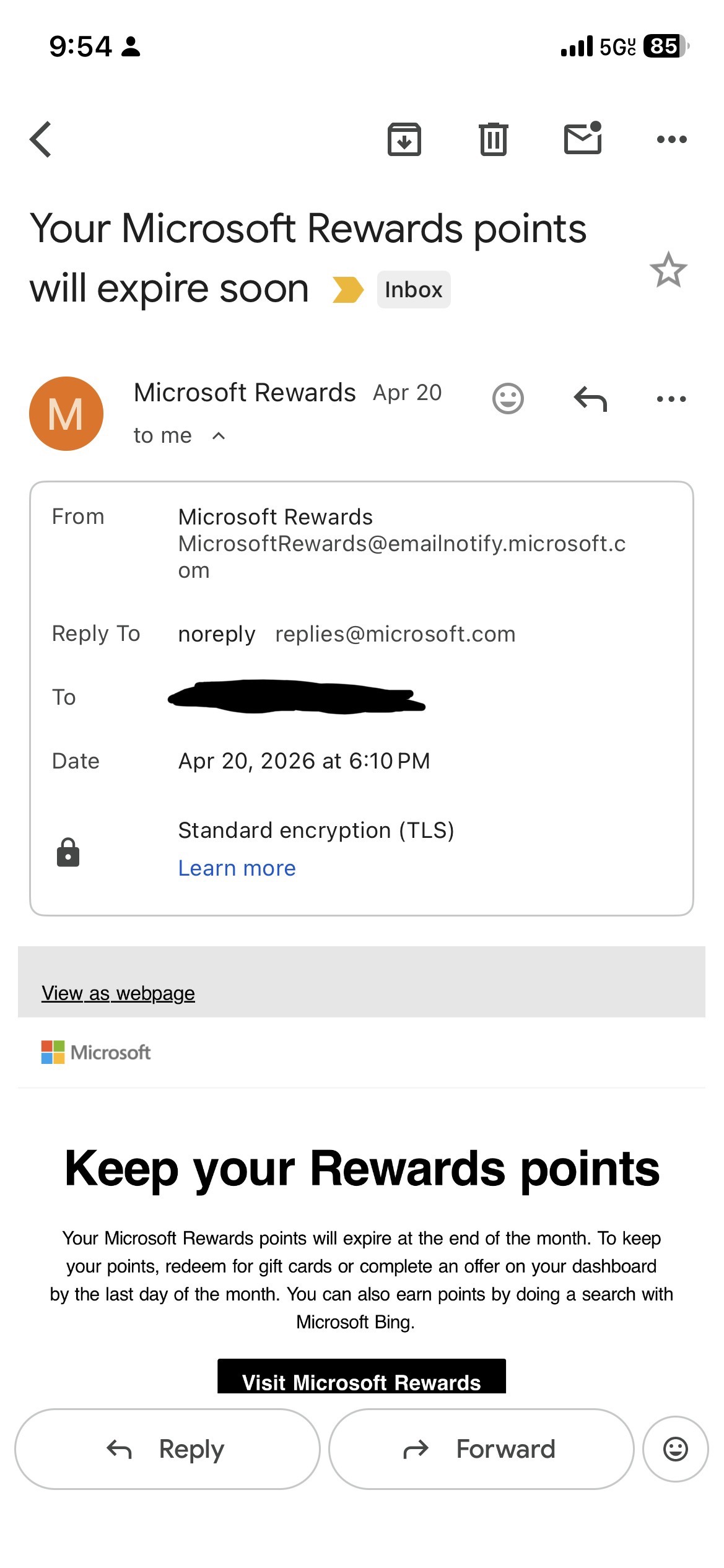 Received email that points are expiring - Microsoft Q&A