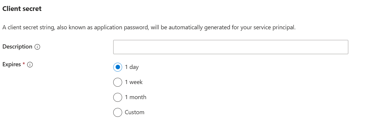 Service Principal form - unable to submit - Microsoft Q&A Service Principal form - unable to submit - Microsoft Q&A
