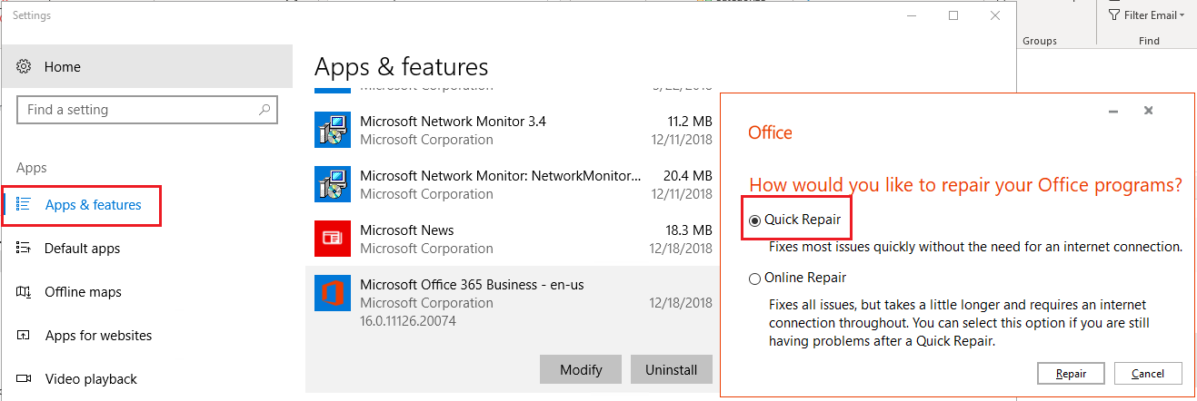 Outlook not showing envelope icon in taskbar when I get new emails ...