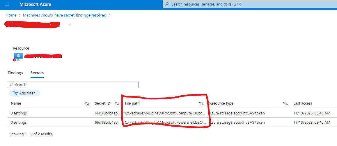 How To Get The File Paths In Vms Which Have Secrets Findings Using Powershell Or Rest