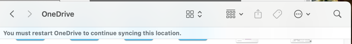 Restart OneDrive to continue syncing - Microsoft Q&A