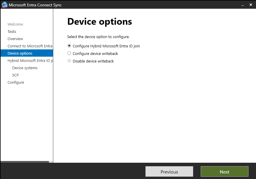 How to disable Hybrid Microsoft Entra ID Join from Entra Connect ...
