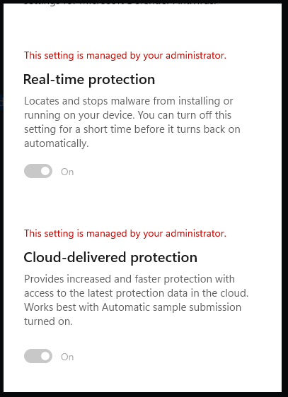 How to disable "this setting is managed by your administrator" in ...