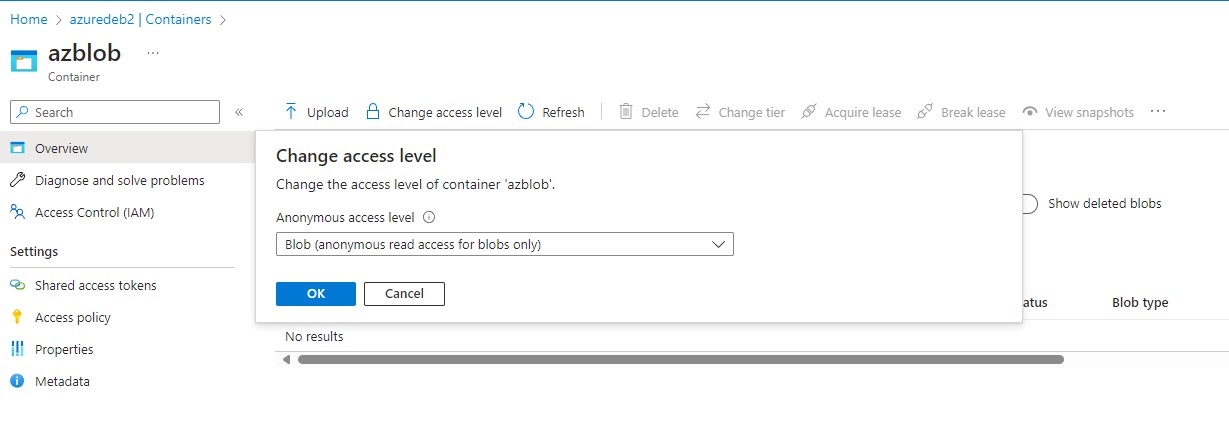 Unable to upload image in the container under a storage account ...