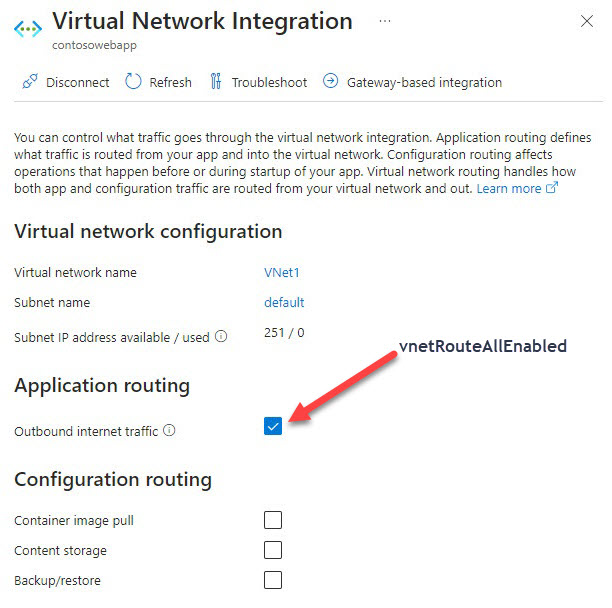 Assign a single public IP to the web app - Microsoft Q&A