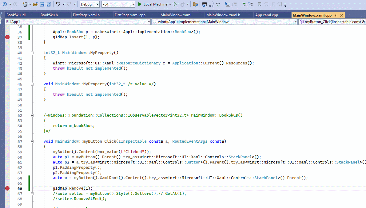 WinUI3 : Managing lifecycle of widget in c++ - Microsoft Q&A