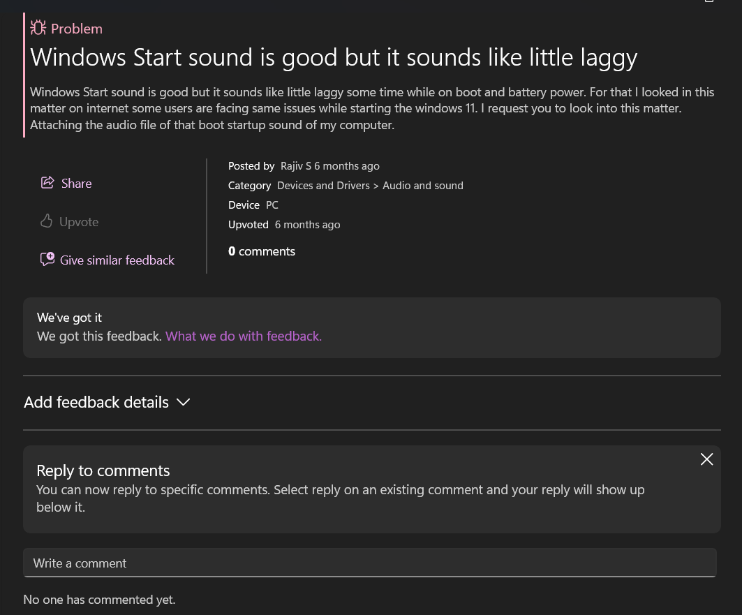 Windows 11, audio crackling sound while windows startup as well as ...