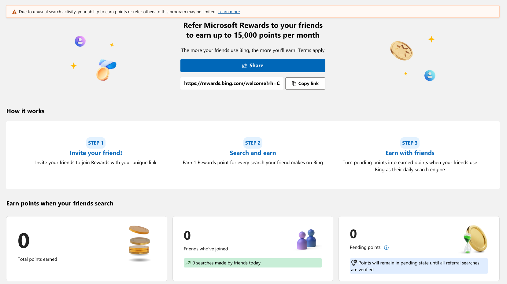 How does Microsoft Rewards's Refer and Earn Work - Microsoft Q&A
