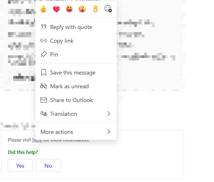 Query of the 'copy link' function on Teams apps - Microsoft Q&A