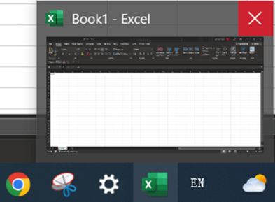 Taskbar Preview - Keep Excel Window Previews Open After Closing One ...