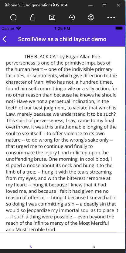 IOS ScrollView as a child layout and have Tabbar on bottom then ScrollView will cross the tabbar ...