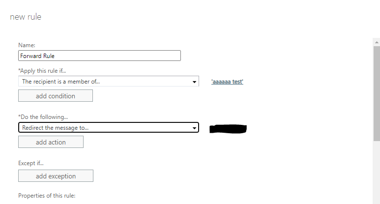Exchange Online Transport Rule to forward mails to external domain ...