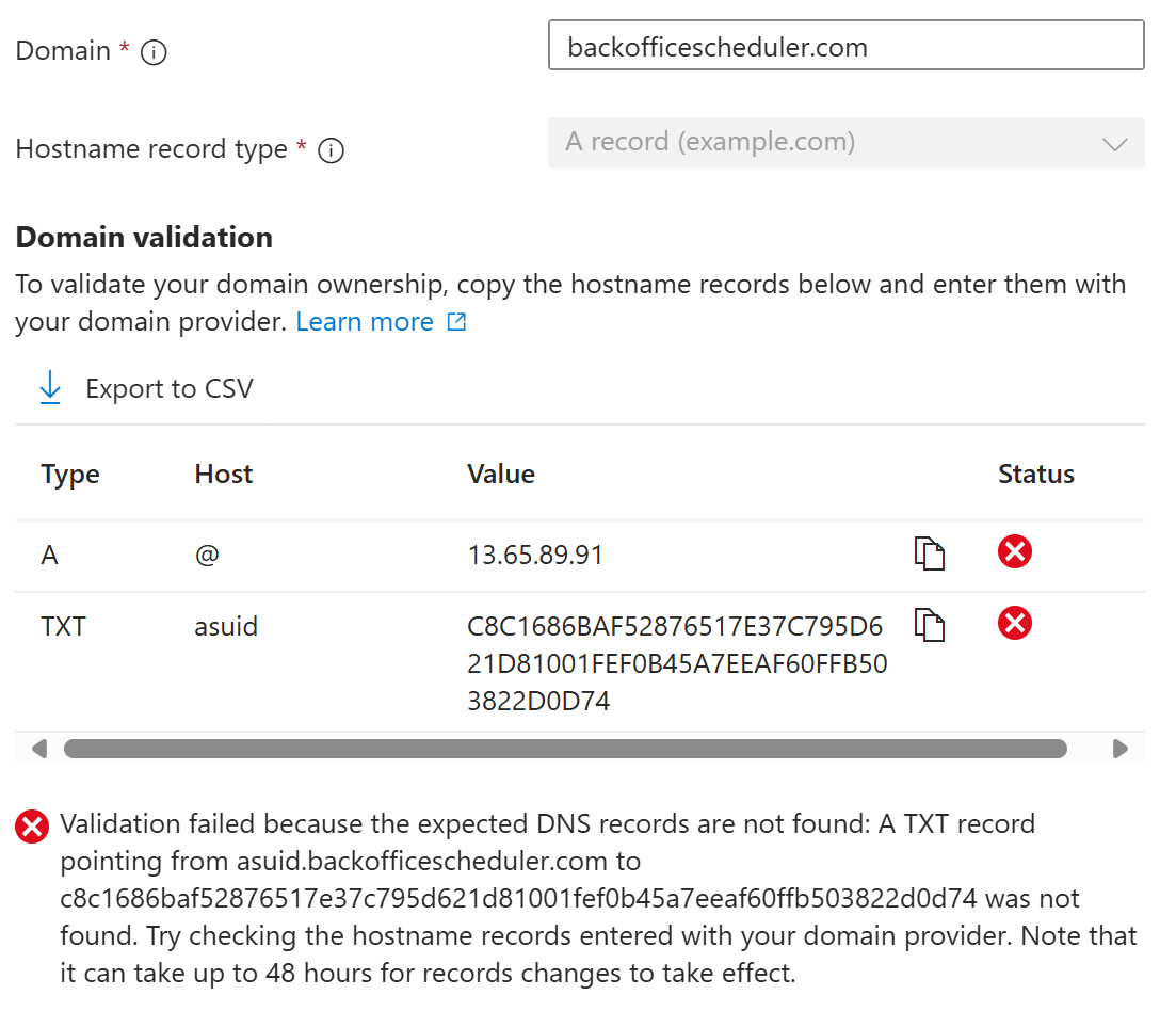 Delegate to Azure DNS not working, despite notification that it is - Microsoft Q&A