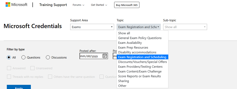 AZ-104 시험예약을 위하여 진행 중 Pearson Vue로 이동 안됨 - Microsoft Q&A