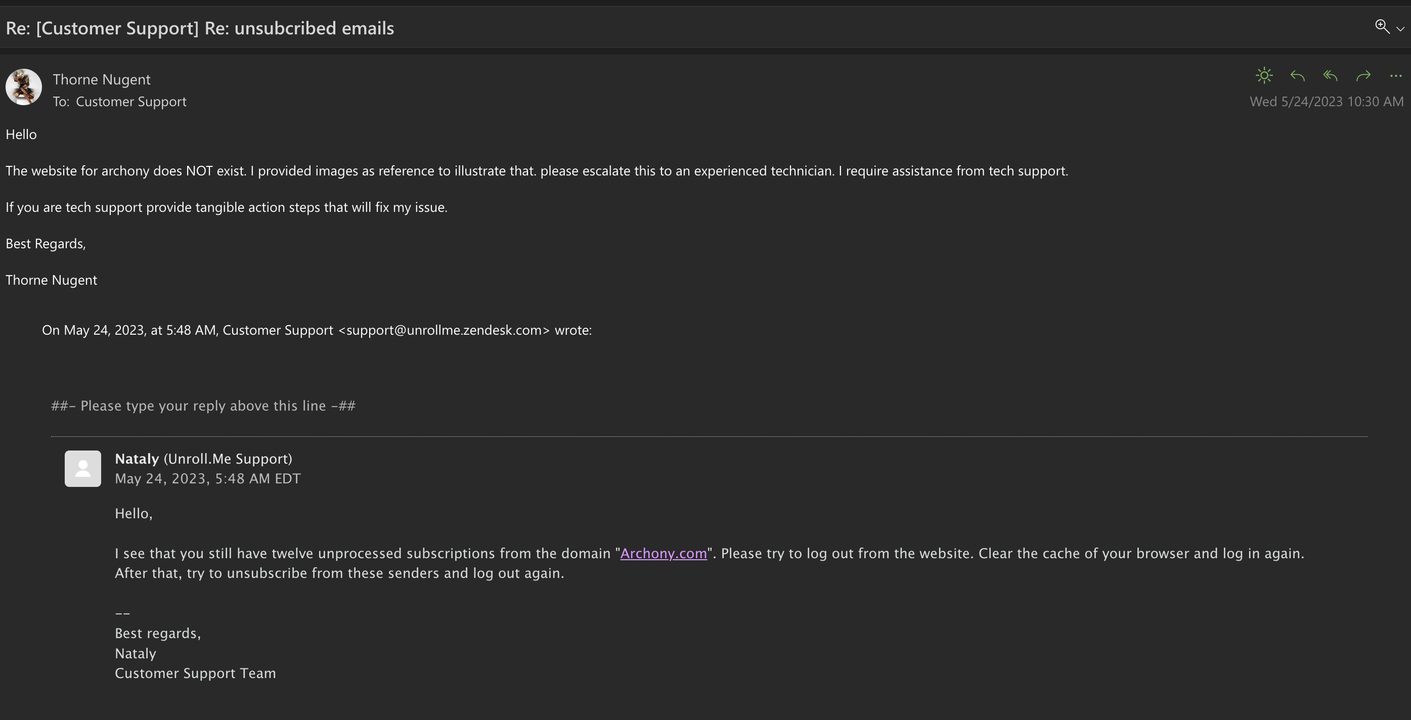 unsubscribing from phantom/scam website - Microsoft Q&A