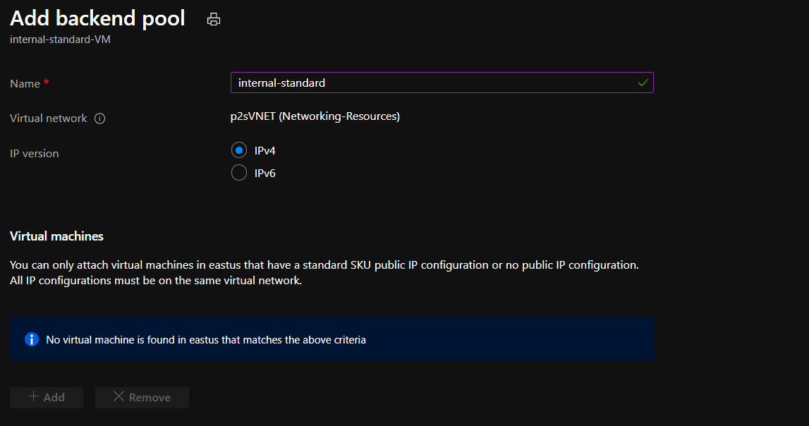 Recommendation for pool member - Microsoft Q&A