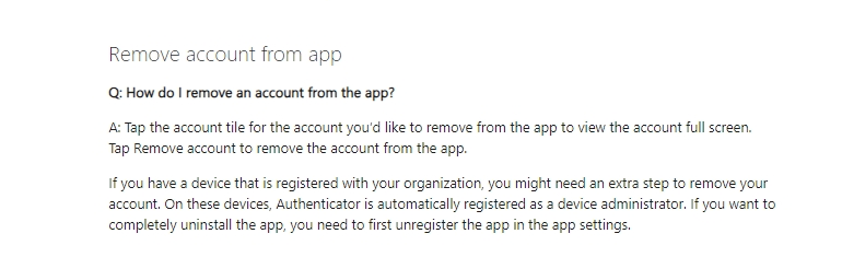 Como remover conta inativa do Microsoft Authenticator? - Microsoft Q&A