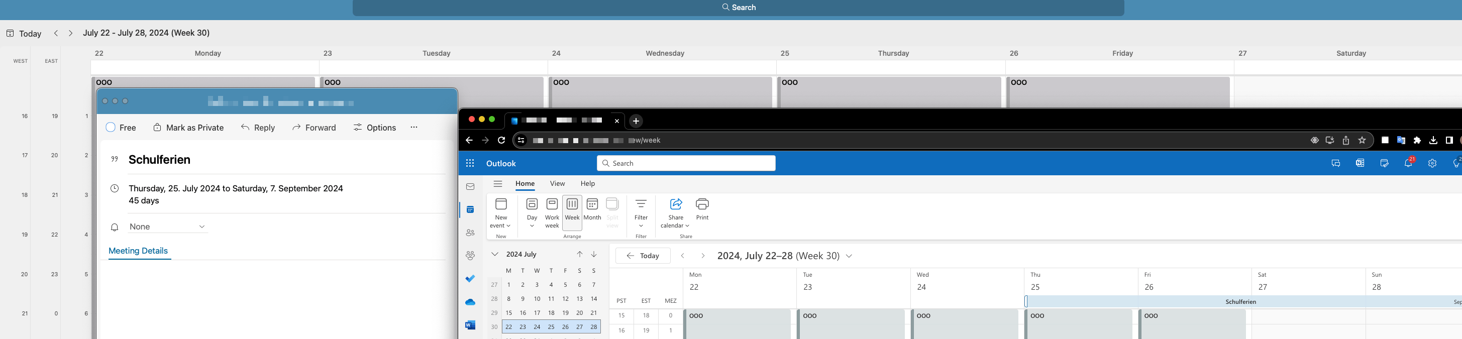 Outlook for Mac (new UI version) - Multi-Day events not shown at full ...