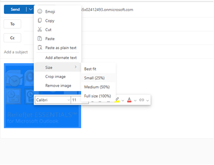 New Outlook: How to add border or set specific dimensions after ...