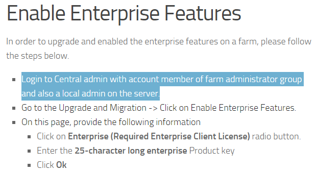 Sharepoint 2019 - how to check who enabled enterprise features ...