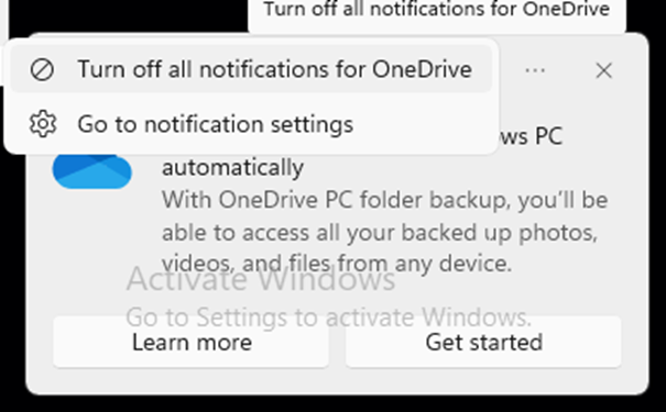 How to stop OneDrive from offering Backup on each login - Microsoft Q&A