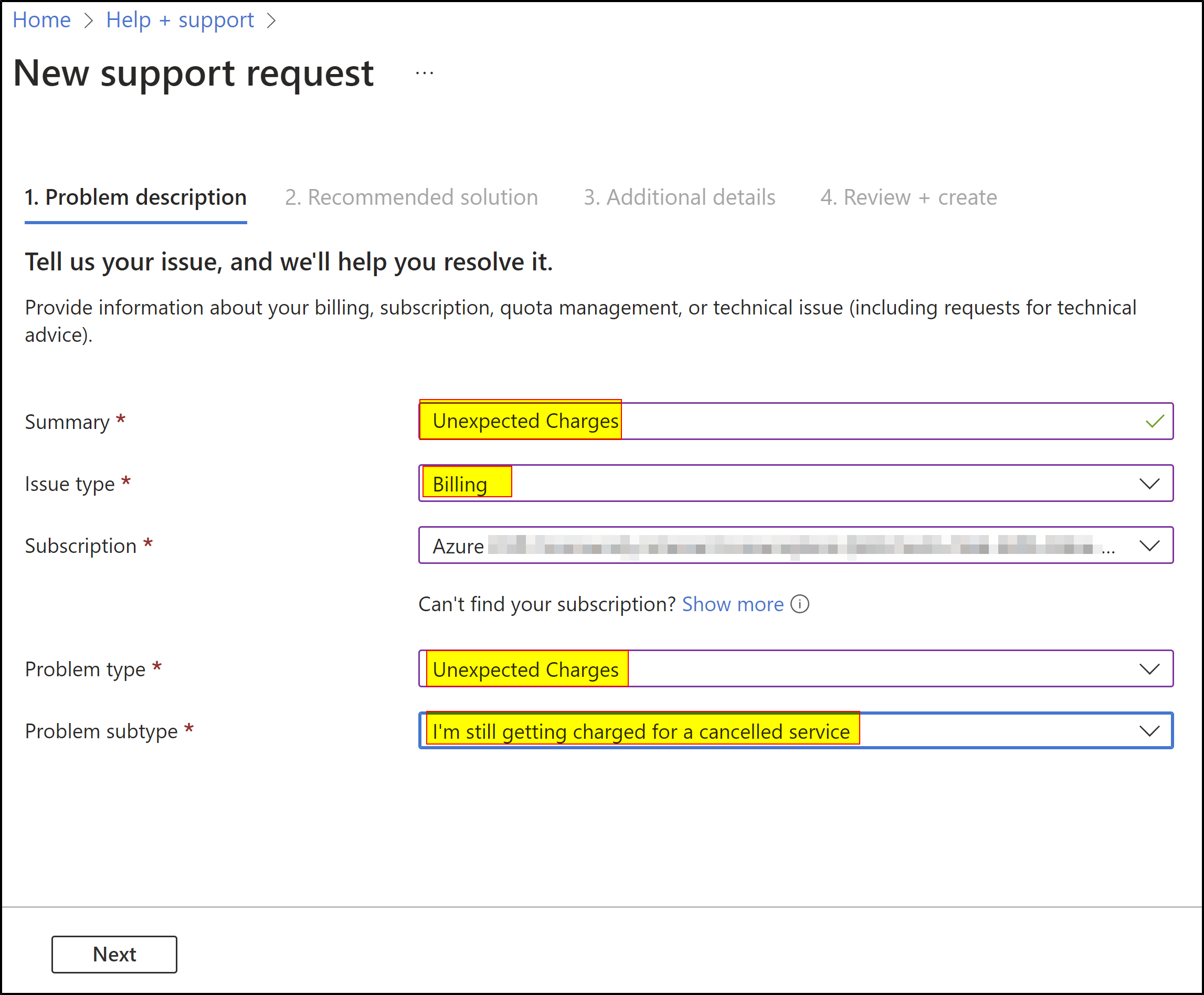 Please help : Unexpected Charges - Microsoft Q&A