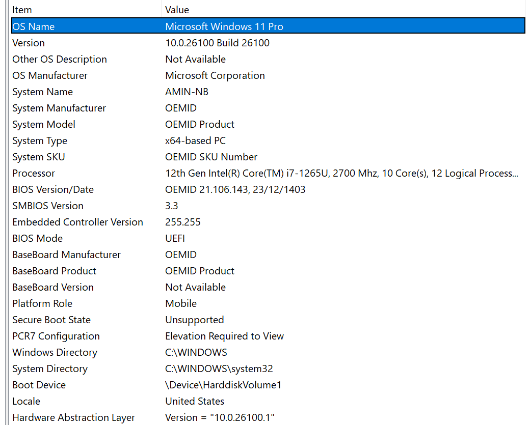 The Secure Boot on the Surface Laptop 5 disabled unexpectedly ...