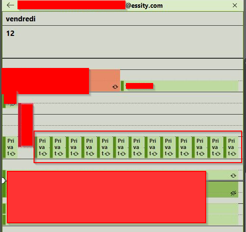 Outlook private events duplicated in a shared calendar - Microsoft Q&A