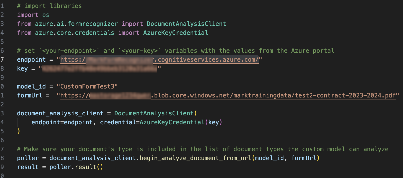Invalid doc type when analyzing with custom model (works interactively) - Microsoft Q&A