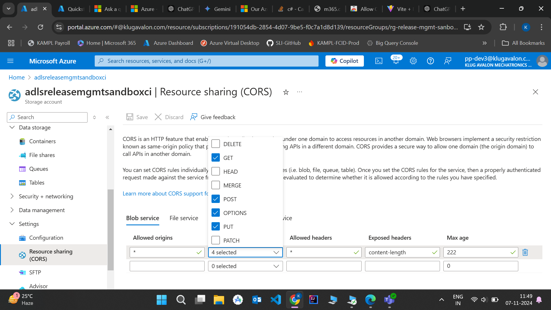 Getting Issue while upload files on azure data lake storage - Microsoft Q&A