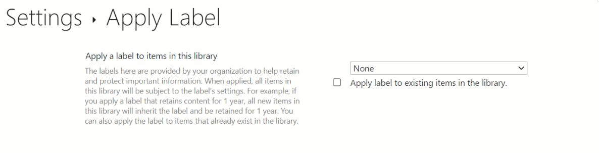 why i am getting "Apply Label" field inside my new lists - Microsoft Q&A